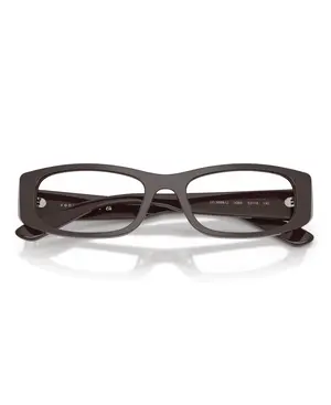 VOGUE EYEWEAR Pillow Acetate Full Rim Eyeglasses - Moka