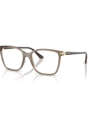 VOGUE EYEWEAR Square Frame Eyeglasses - Transparent Brown