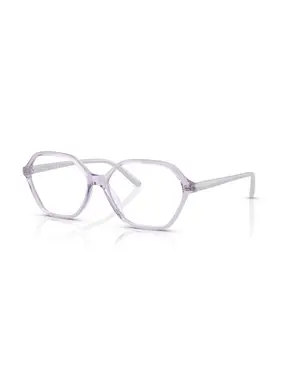 VOGUE EYEWEAR Vogue Eyewear Irregular Full Rim Eyeglasses Transparent Violet