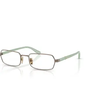 VOGUE EYEWEAR Irregular Metal Eyeglasses - Light Brown