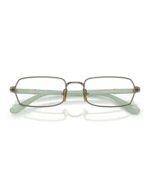 VOGUE EYEWEAR Irregular Metal Eyeglasses - Light Brown