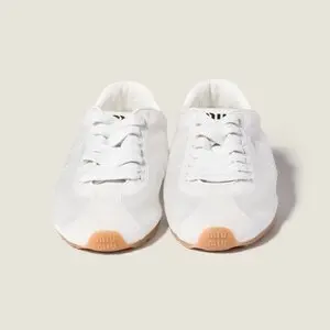 Miu Miu Plume Mesh Fabric Sneakers