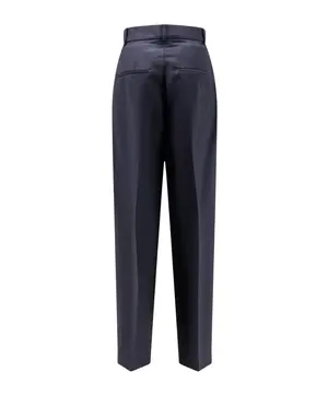 RÓHE High-waisted Pleated Straight-leg Trousers