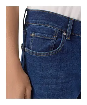 7 For All Mankind Belt Loop Jeans With Embroidered Back Pockets