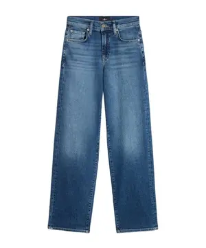 7 For All Mankind Stovepipe Straight In Luxe Vintage - Blue
