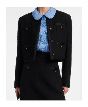 Dolce & Gabbana Ruffled Semi-sheer Silk Blouse