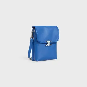 Celine Vertical Pouch Soft Triomphe In Smooth Lambskin