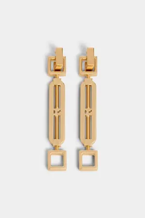 Dsquared2 Tone Metal Bar Earrings - Gold