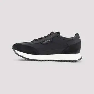 Moncler Pacey 2 Technical Fabric And Suede Overlay Sneakers - Black