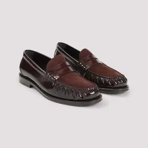 Brunello Cucinelli Penny Loafers - Red