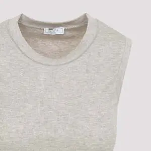 Peserico Lurex Ribbed Viscose Top
