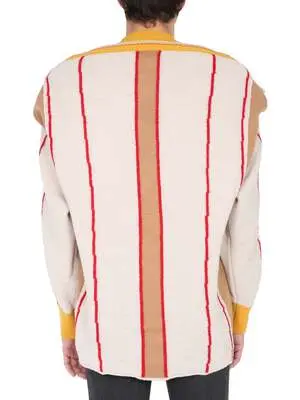 AMBUSH Crew Neck Sweater With Striped Detailing