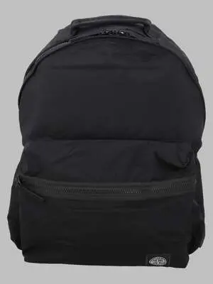 Stone Island Zaino In Tessuto Nylon Econyl - Black