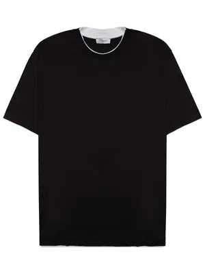 PAOLO PECORA MILANO T-shirt In Jersey Di Cotone - Black