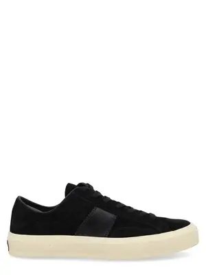 TOM FORD Sneaker Cambridge In Pelle Scamosciata - Black