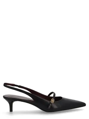 Tory Burch Mary Jane Slingback Pumps - Black