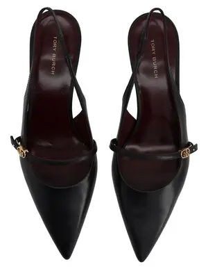 Tory Burch Mary Jane Slingback Pumps - Black