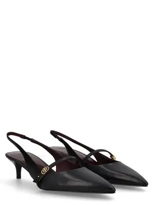 Tory Burch Mary Jane Slingback Pumps - Black