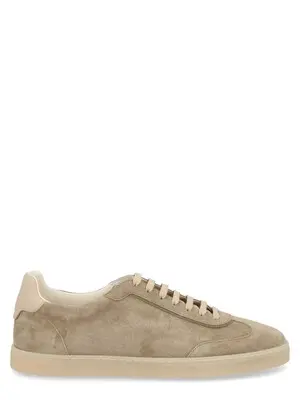 Brunello Cucinelli Sneaker In Camoscio - Beige