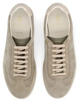 Brunello Cucinelli Sneaker In Camoscio