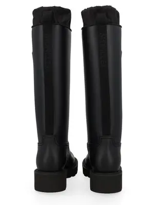Moncler Kickstream High Rain Boots - Black