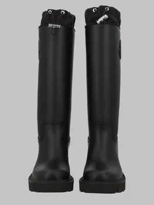 Moncler Kickstream High Rain Boots - Black