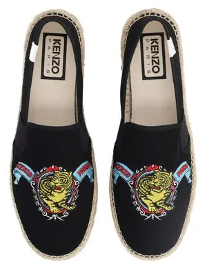 Kenzo Espadrilles With Jumping Tiger Motif