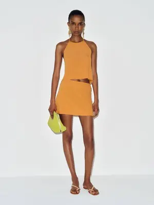 REFORMATION Nina Knit Two Piece Orange