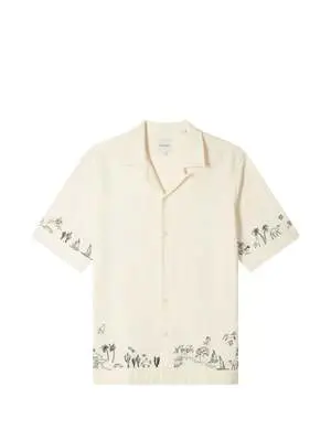 Paul Smith Classic Linen Blend Shirt For - Ivory