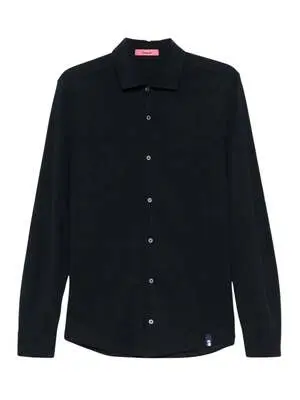 DRUMOHR Long Sleeve Button-up Shirt - Navy