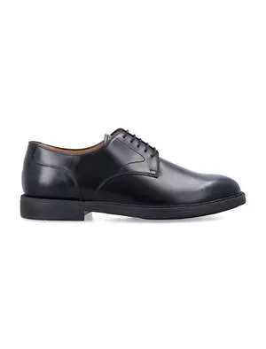 CHURCH`S 100% Calf Leather Flat Dress Shoes - Nero