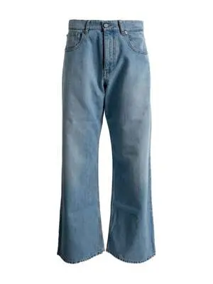 ERL Wide-leg Faded Denim Jeans - Denim Blue
