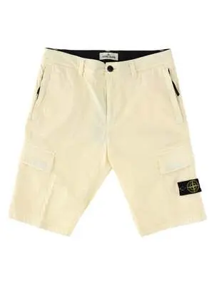 Stone Island Boys' Cargo Bermuda Shorts - White