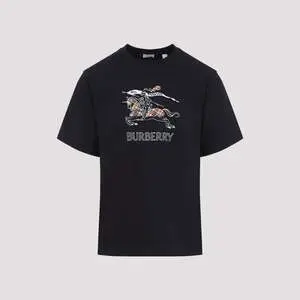 Burberry Cotton Crewneck T-shirt - Black