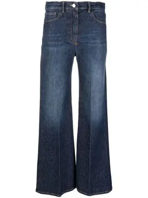 Seventy High Waist Belted Stretch Cotton Shorts - Light Blue