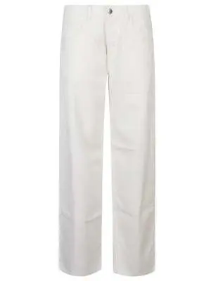 ICON DENIM LOS ANGELES Light Wash Straight Leg Jeans - White