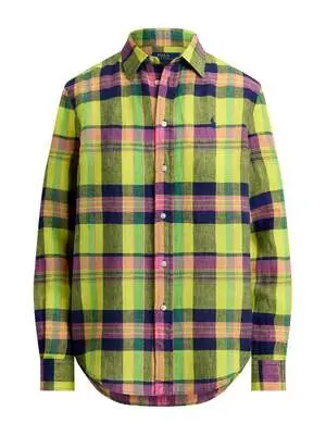 Ralph Lauren Classic Linen Button-up Shirt - Navy