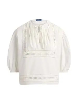 Ralph Lauren Classic Cotton Embroidered Shirt - White
