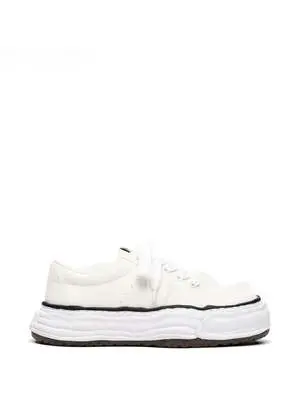 Mihara Yasuhiro Canvas Lace-up Sneakers - White