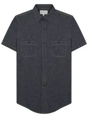MAISON MARGIELA Cotton Shirt - Blue