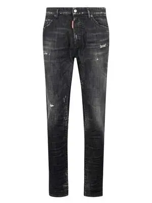 Dsquared2 Fog Wash Teddy Jeans - Black