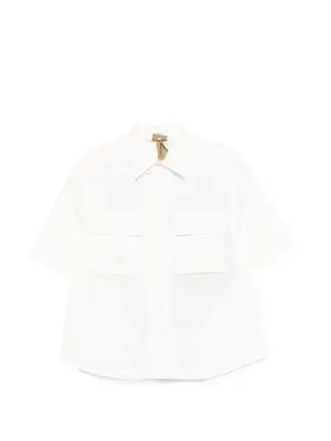 TEN C Stylish Classic Mini Shirt For - White