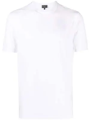 Giorgio Armani S Viscose-elastane Polo Shirt - White