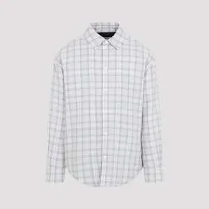 Off-White Check Flannel Padded Overshirt - Grey