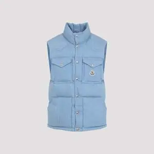 Moncler Cotton Vest - Blue