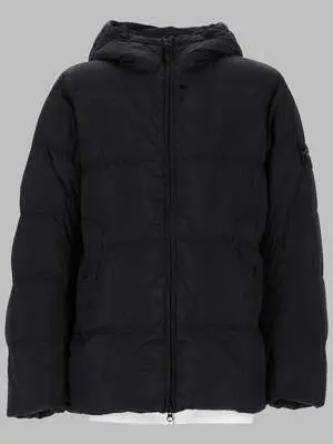 Stone Island Sports Jacket With Signature Detail - Black