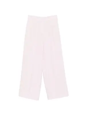 BOSS BLACK Wide-leg Cropped Trousers - Pink