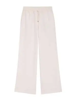 BOSS BLACK Cotton Linen Blend Wide-leg Trousers - Pink