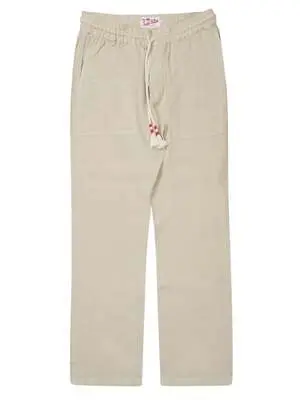 MC2 SAINT BARTH 100% Linen Tailored Trousers - Beige