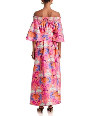 CONIGLIO PALM BEACH Flagler Silk Maxi Dress